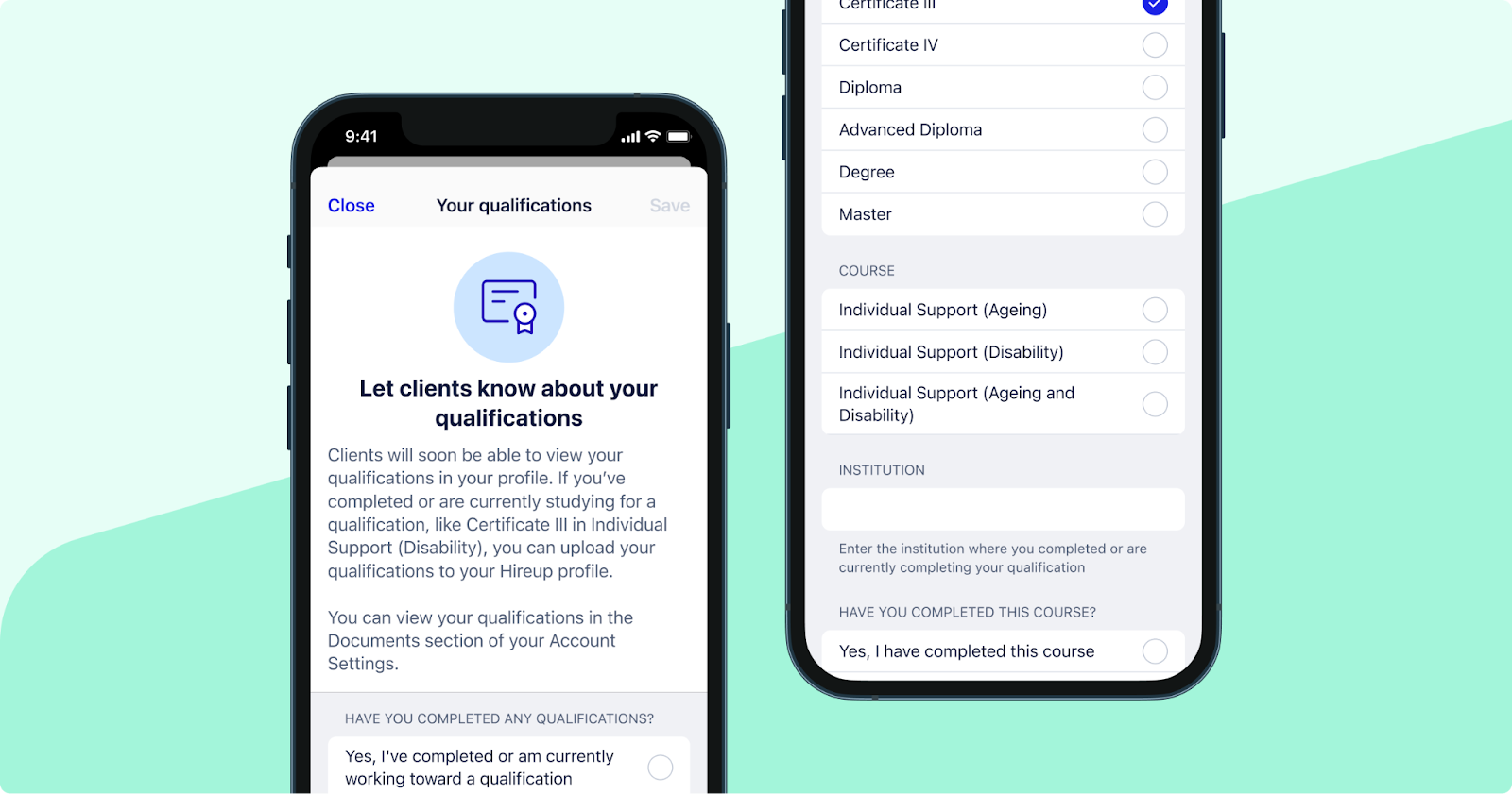 How to add your qualifications to your profile – Hireup Help Centre
